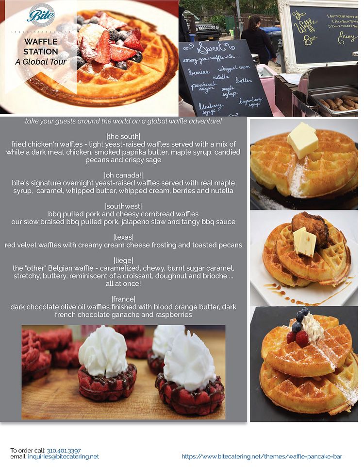 Pancake/ Waffle Stations | Bite Catering Los Angeles