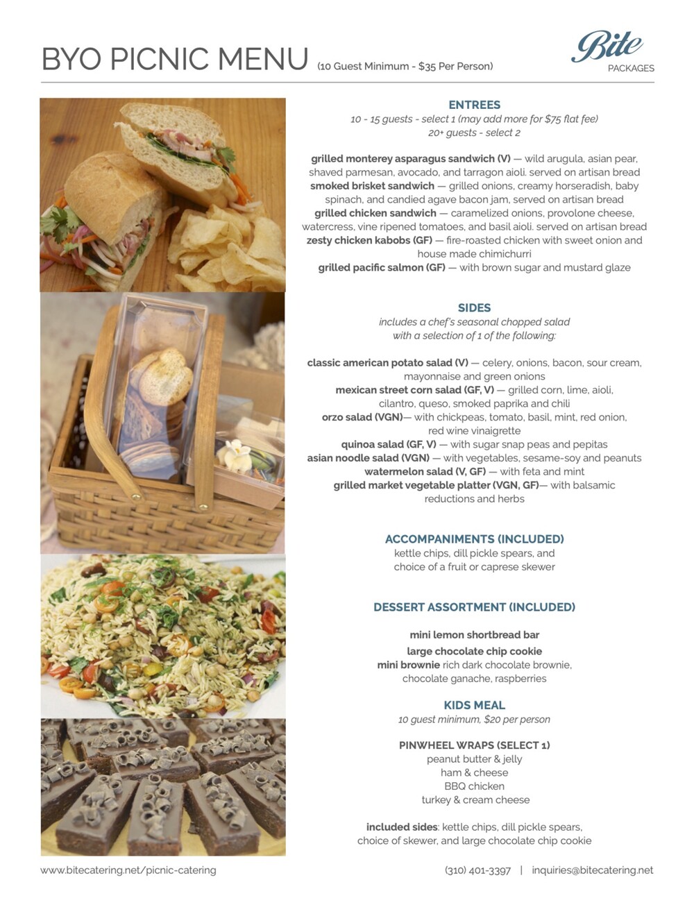 Picnic Bar | Bite Catering Los Angeles