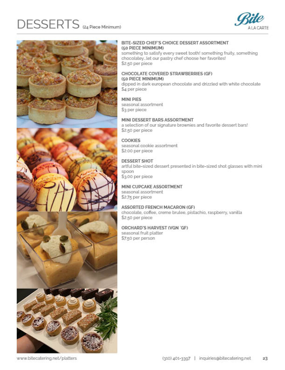 Appetizers/ Bites / Hors d'oeuvres | Bite Catering Los Angeles