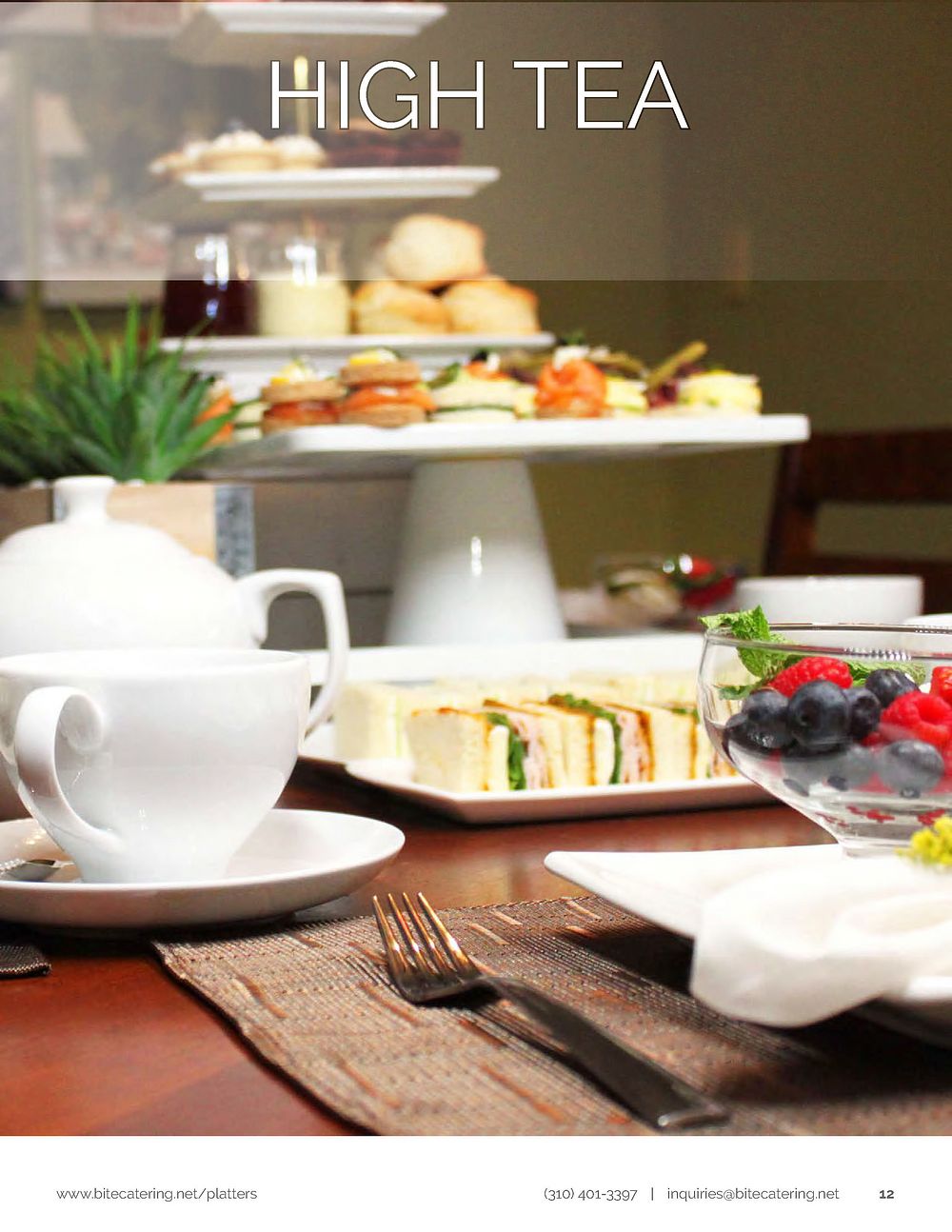 English High Tea | Bite Catering Los Angeles