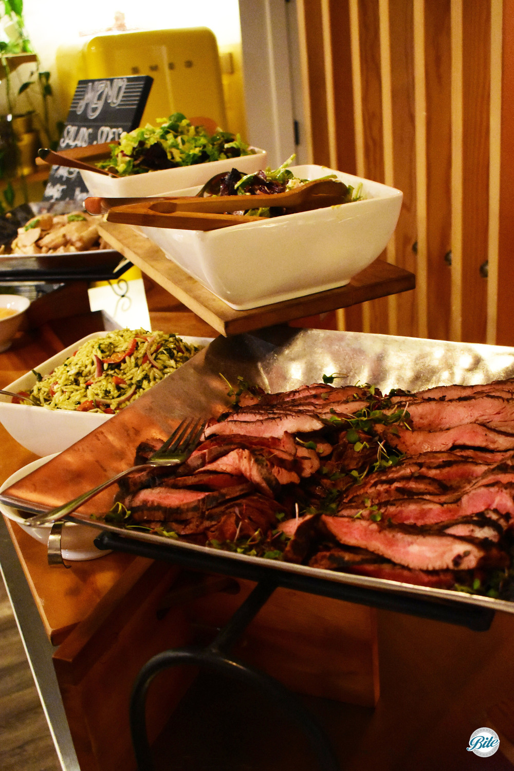 Flank Steak on Buffet