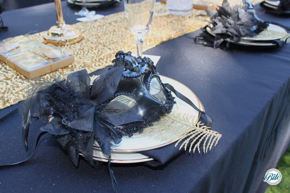 Table Set With Masks