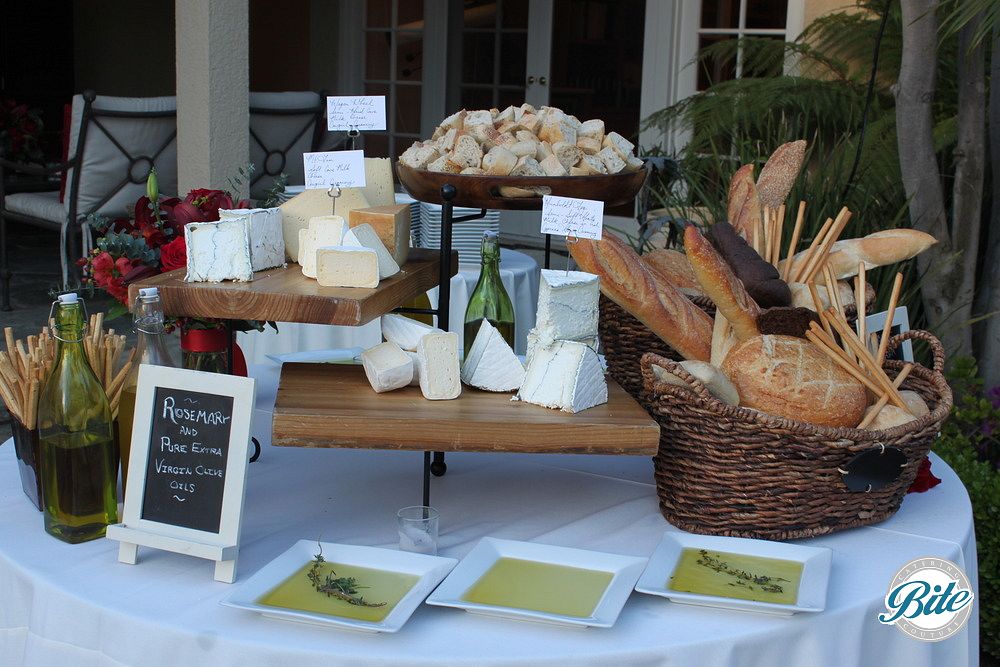 Artisan Cheese and Bread Display