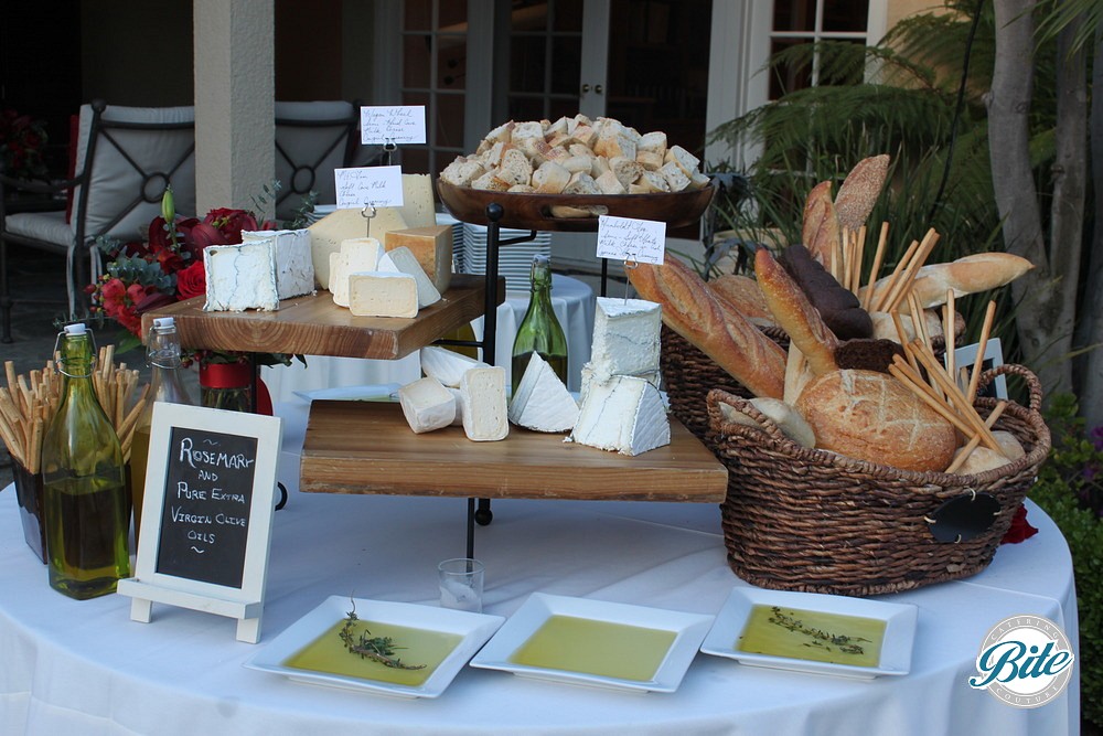 Artisan Cheese and Bread Display